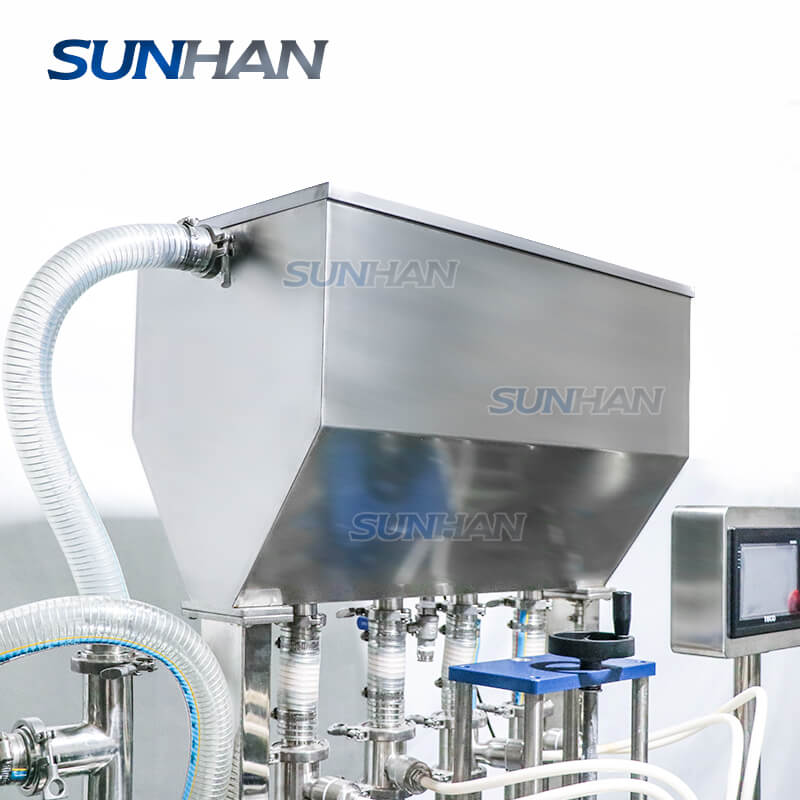 Automatic 4 Heads Piston Pump Bottled Sauce Honey Chocolate Jam Filler ...