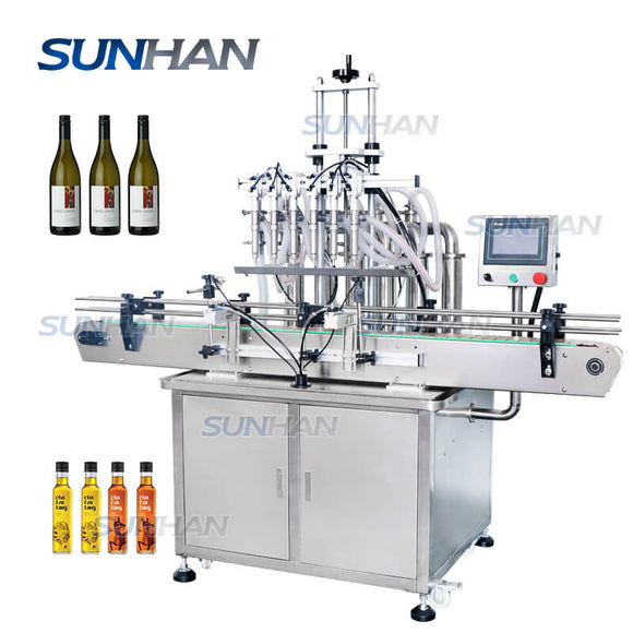 Automatic 6 Heads Piston Pump Laundry Detergent Filler Shampoo Hand Ge ...