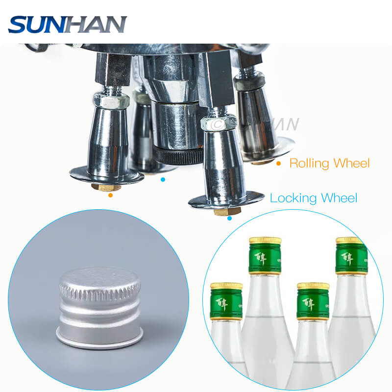Semi-automatic Olive Oil ROPP Capper Wine Screw Liquor Pilfer Proof Ca ...